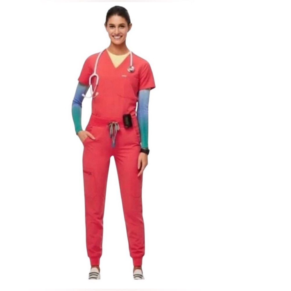 Figs Hibiscus Pride Scrub Set Size L Rare Edition - Gem